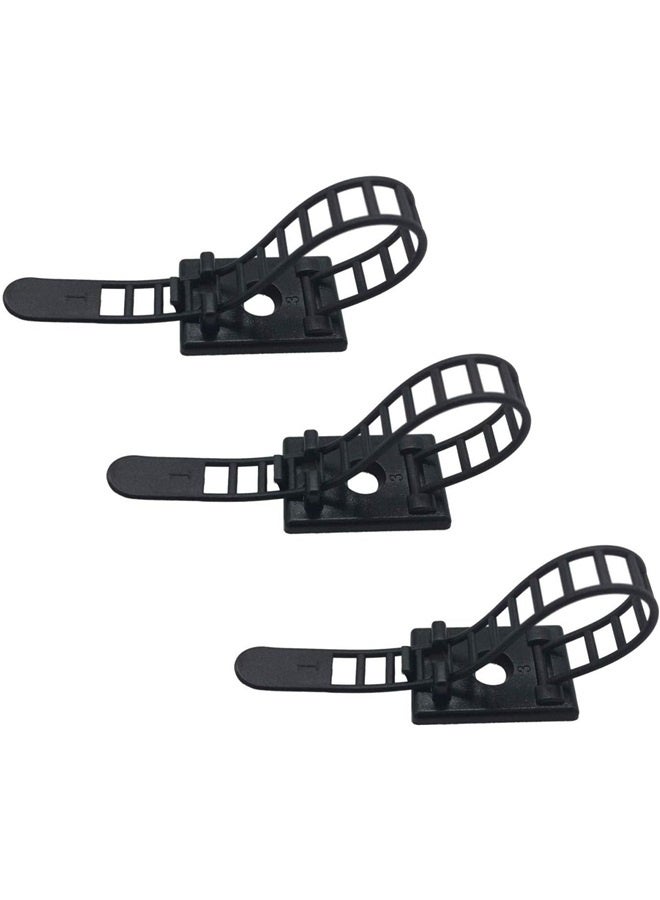 Generic 25 Pieces Desk Wire Organizer Cable Ties Zip Ties Adhesive Cord ...