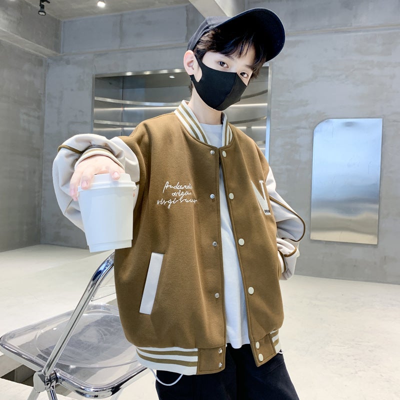 Generic Boys' Baseball Suit Style Mid-Large Children'S Styish Street ...