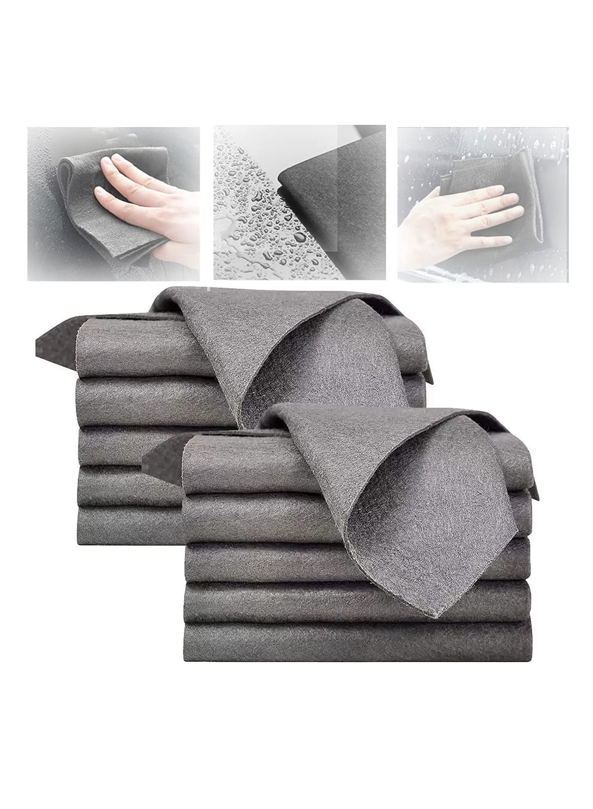SYOSI 10Pcs Magic Cleaning Cloth Thickened Microfibre Cleaning Cloths ...