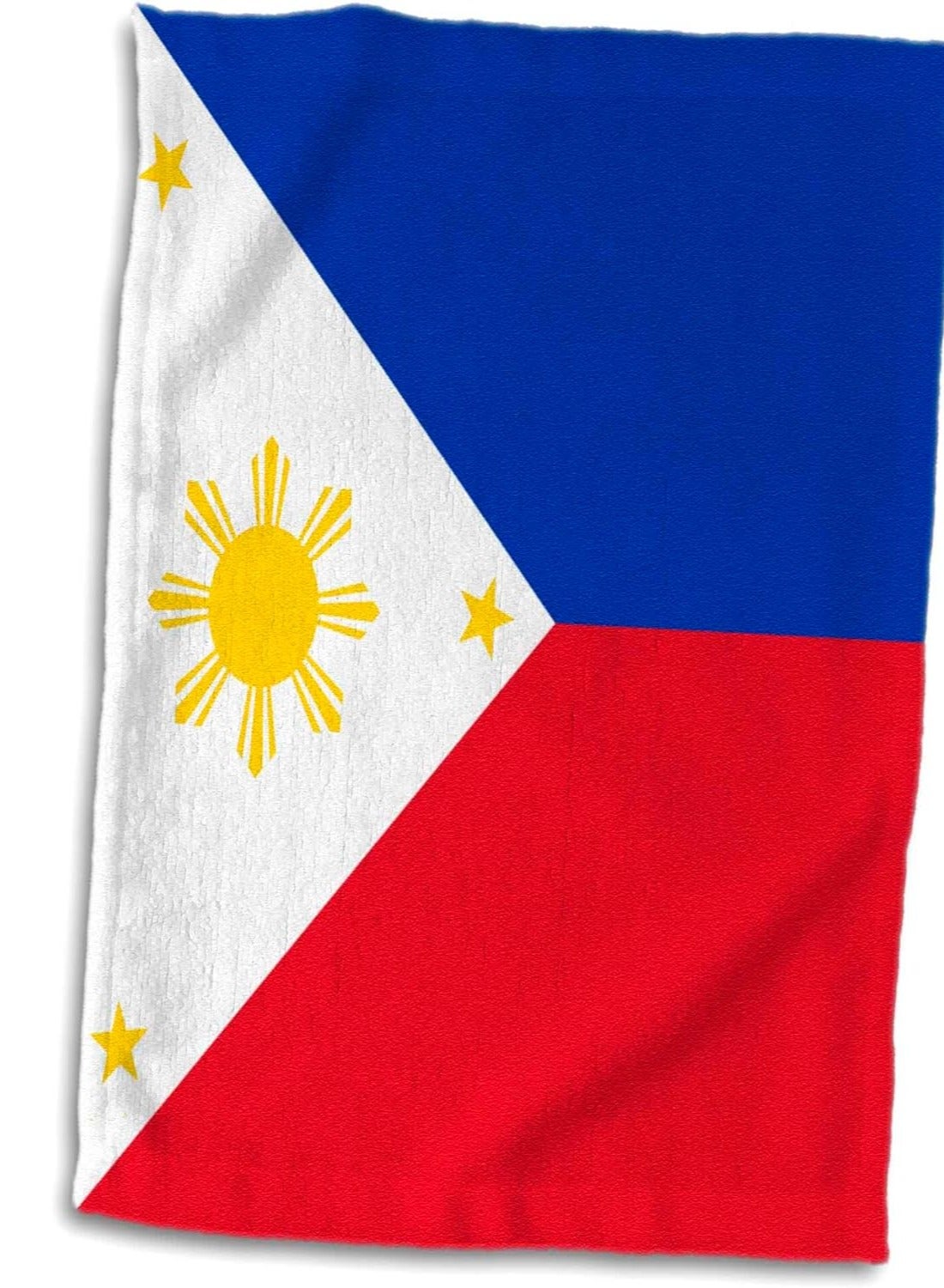 3DROSE Rose Flag Of The Philippines Filipino Blue Red White With Golden ...