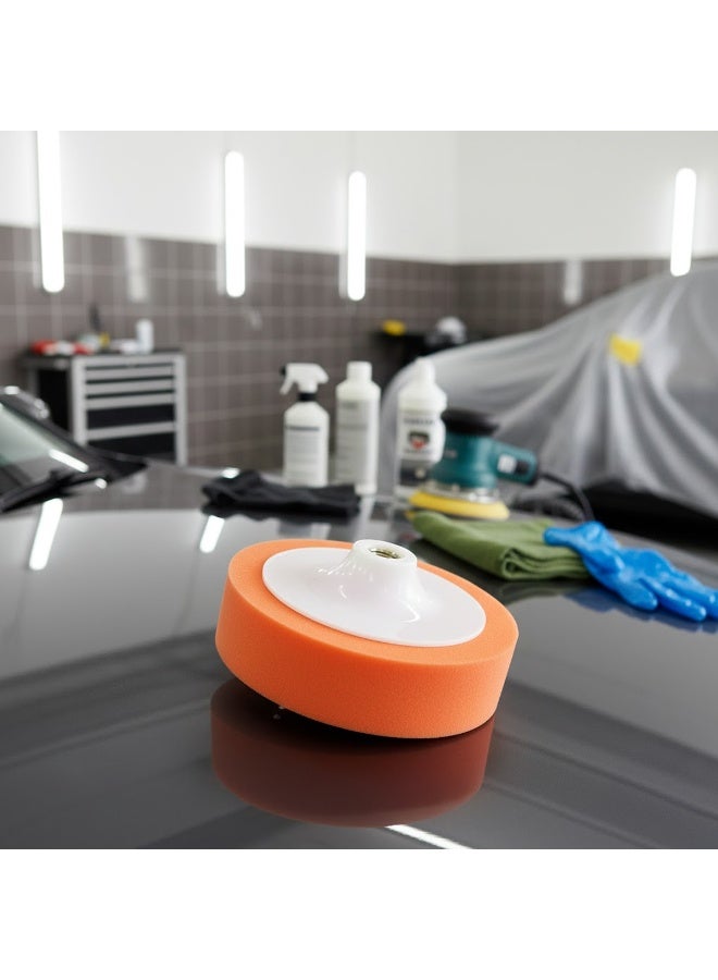 Generic 4.5 Inch Polishing Sponge Pad – Orange Foam Buffing Pad with ...