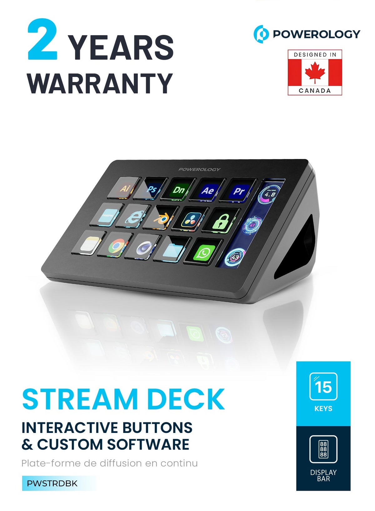 Powerology Shortcut Stream Deck (Interactive Switchable Buttons ...