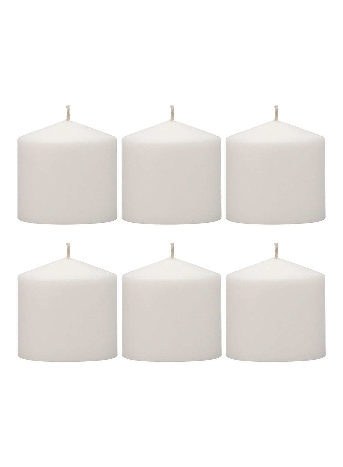Generic Long Burning Unscented Pillar Candles 3x4 White | Best Price ...