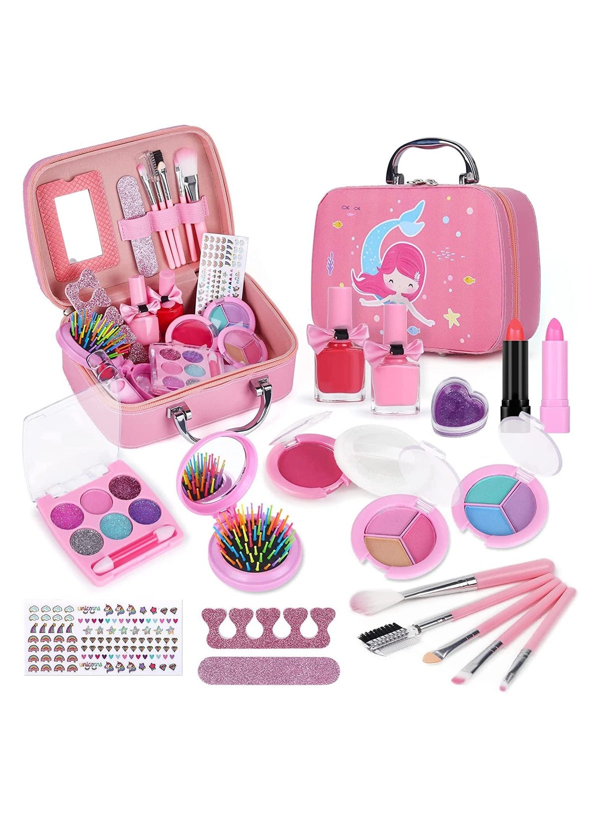 Generic Kids Makeup kit for Girl, 20PCS Washable Makeup Set Toy with ...