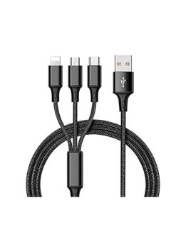 Bastec Rafiad 3 in 1 multi-use charging cable, 4 feet long, nylon ...