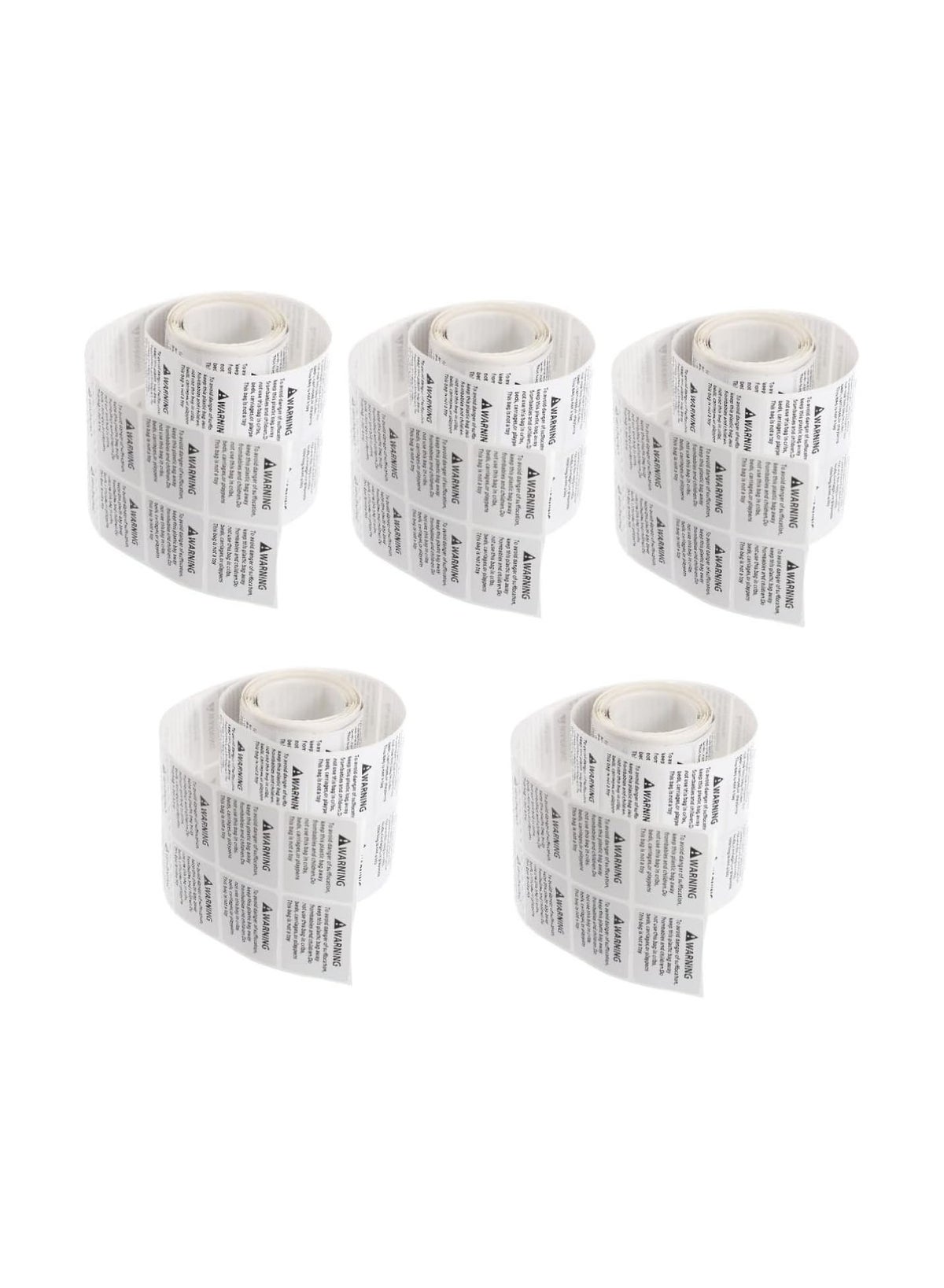 GGOOT 5 Rolls Anti-Suffocation Stickers Label Tags Logo Stickers ...