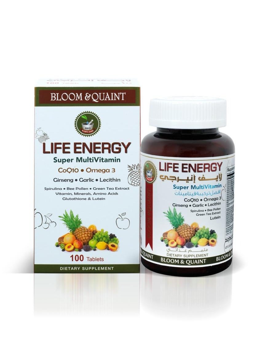 Bloom & Quaint Life Energy Tablet 100S | Best Price UAE | Dubai, Abu Dhabi