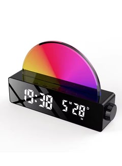 Joshberg Digital Night Light Table Clock Sunset Wake Up Alarm ...