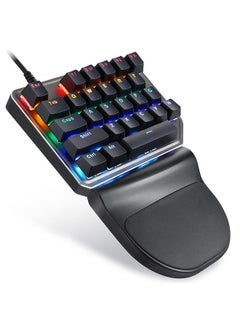 Motospeed K27 One-handed Mechanical Keyboard 27 Keys Wired Gaming ...