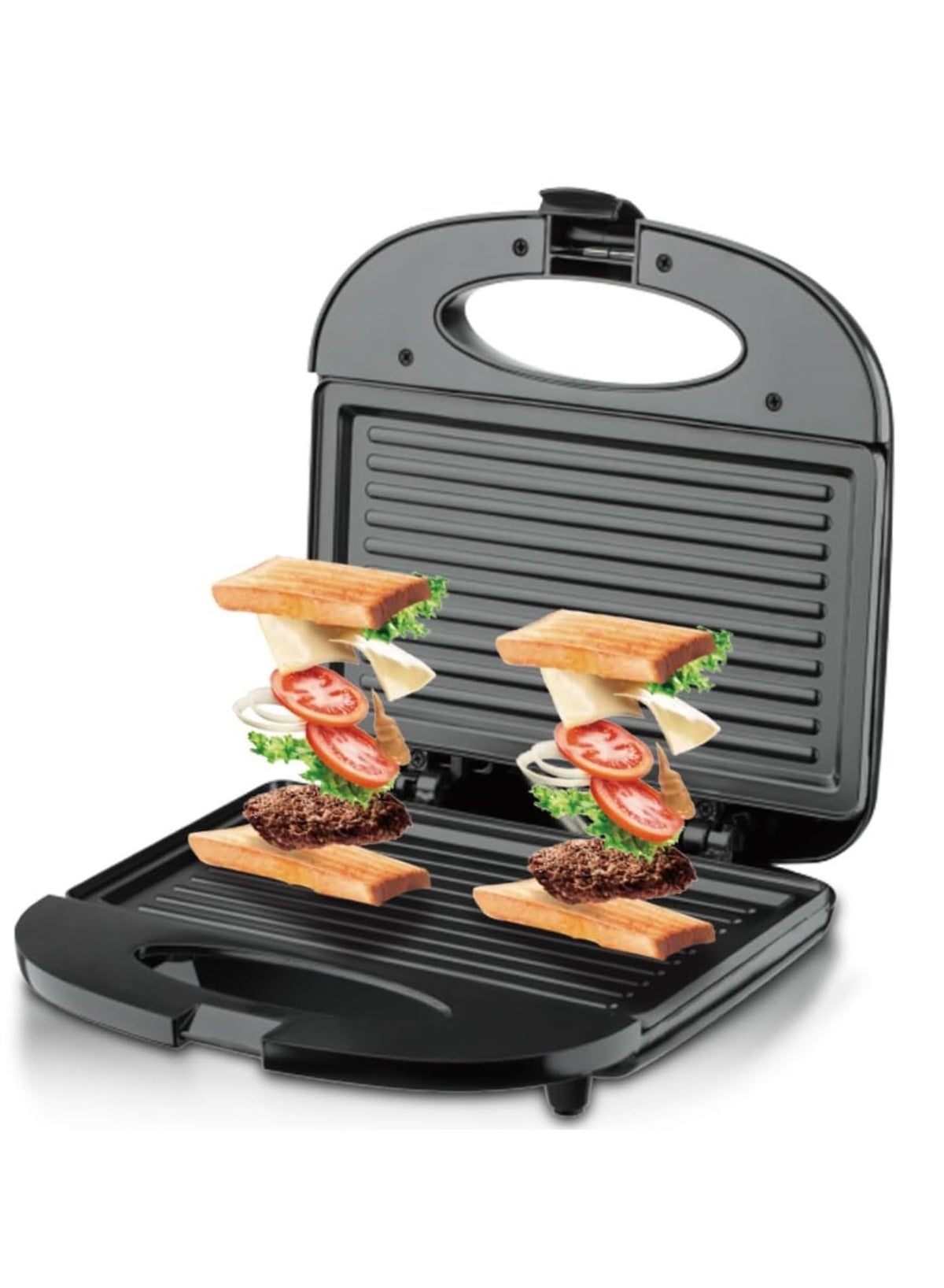 KLIKON 750W Electric Sandwich and Grill Heater with Non-Stick Coating ...
