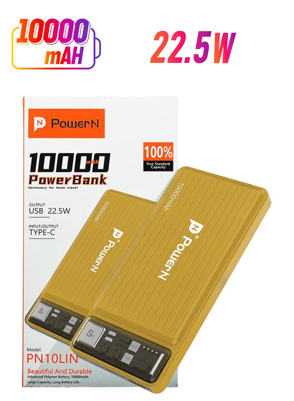POWER N PowerN Power Bank, 10,000 mAh + PD/USB, 22.5W | Best Price KSA ...
