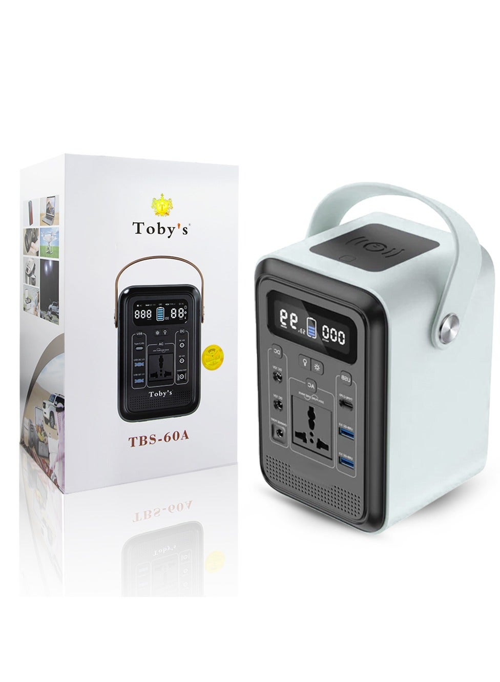 Toby's Toby's Wireless Charger 60A Power Station Lithium Battery 60000mAh Portable Power Station ...