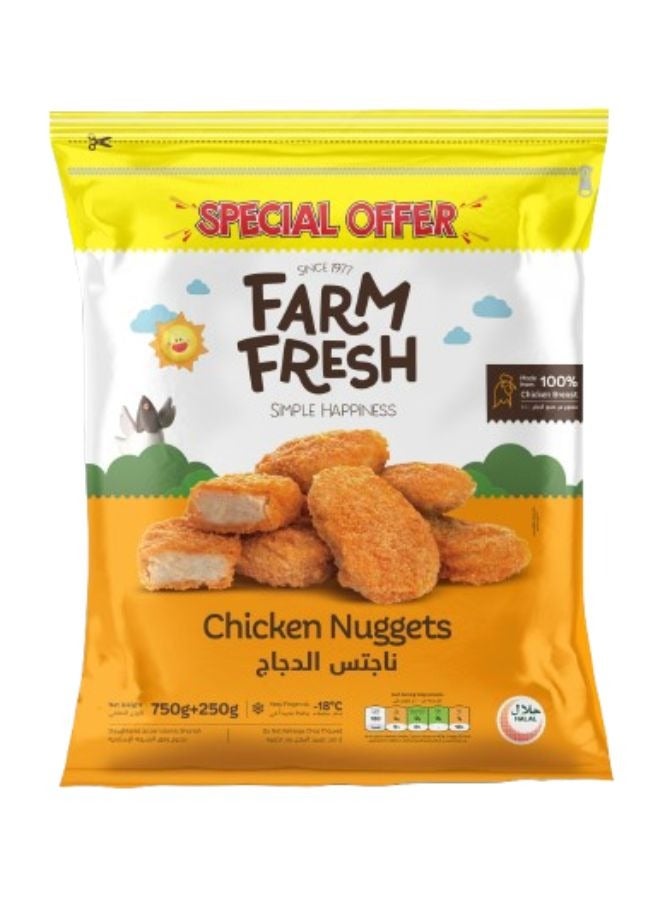 Buy Farm Fresh Chicken Nuggets 750g + 250g Free (Special Offer) Online ...