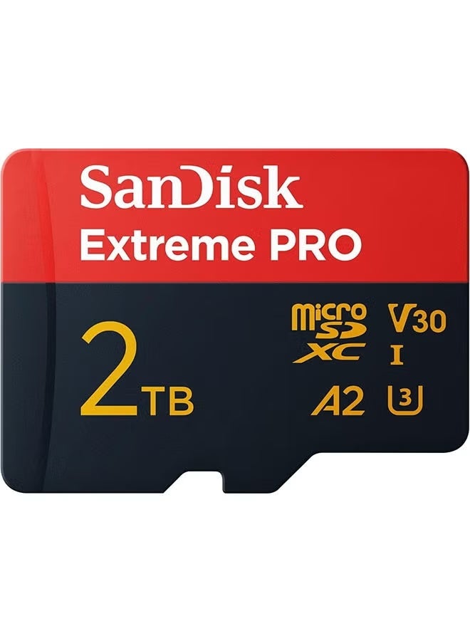 sandisk SanDisk 2TB Extreme PRO micro SD card + SD adapter, (For Smartphones, Action Cams ...