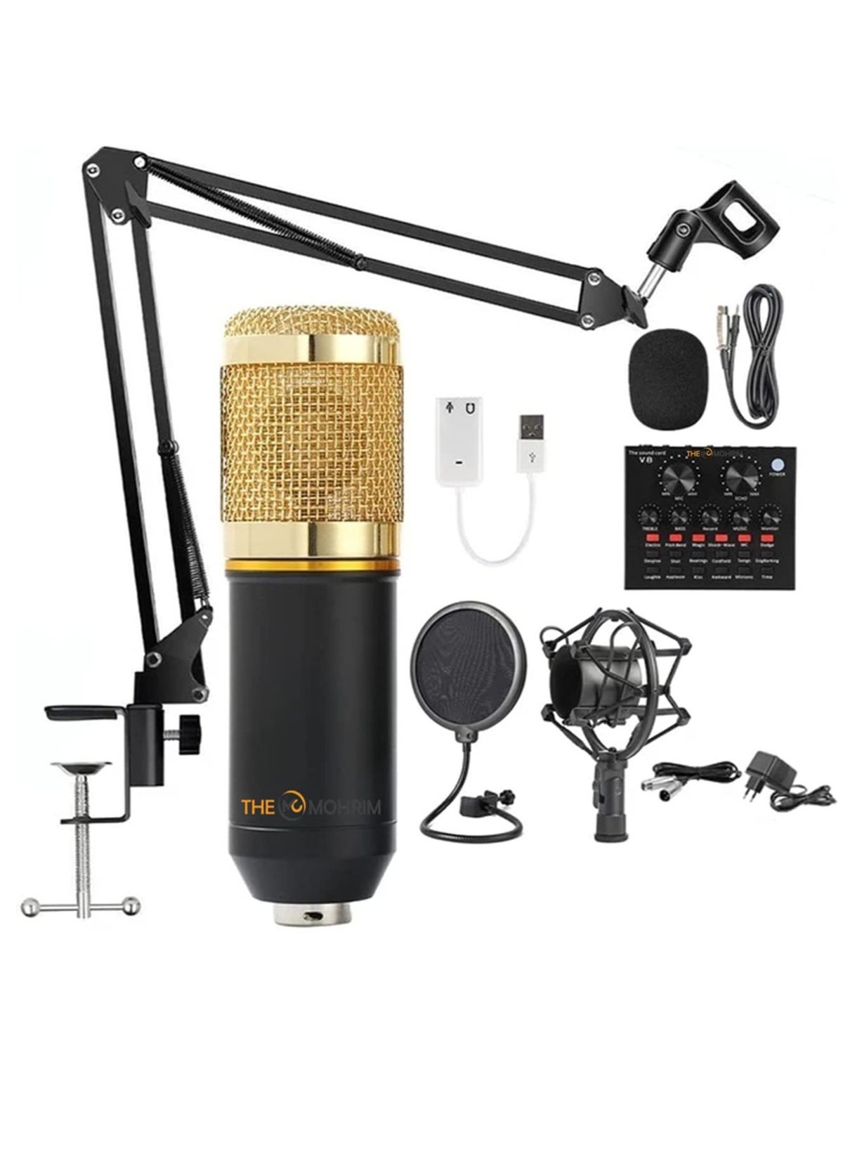ELTRAZONE BM800 Professional Mic Condenser Microphone V8 Sound Card Set ...