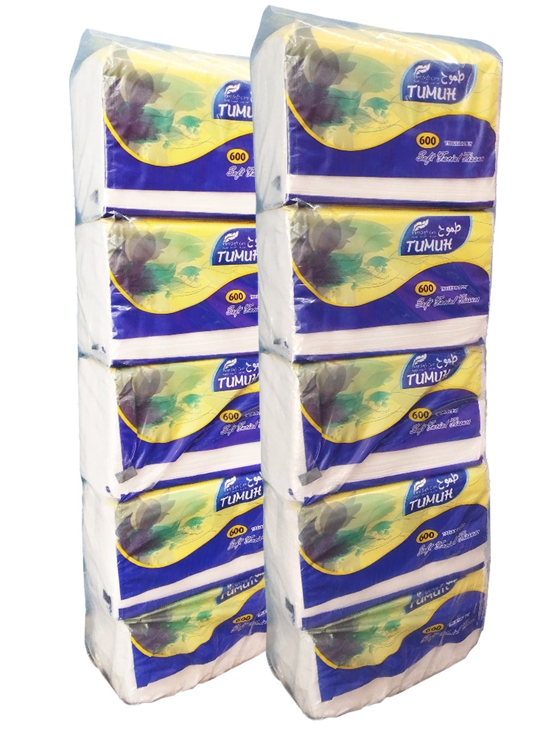 Tumuh 10 Pieces Tissues, 600 sheets Per Pack, Facial Tissue | Best ...