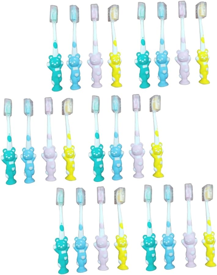 Generic 24pcs Cartoon Bear Toothbrush Set Soft Charcoal Bristles ...