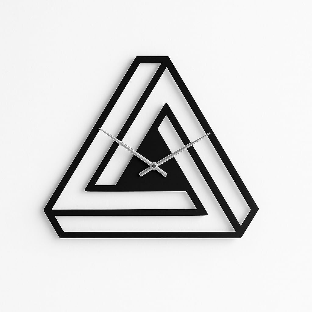 Horoof Home Horoof Home Modern Triangle Wall Clock | Best Price UAE ...