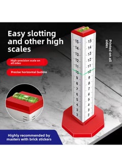 Generic Tile Leveling Ruler Horizontal Bubble Height Ruler Ceiling ...