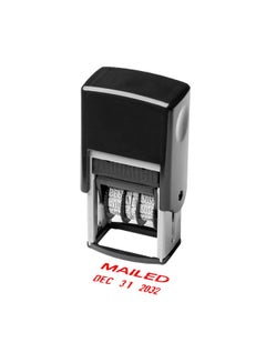 invera Self Inking Rubber Stamp Phrase With Date Stamp Refillable Office Supply Business Stamps ...