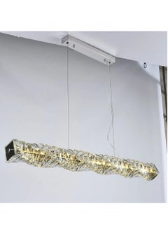 UCANDLE Long hanging crystal chandelier with variable lighting 34 watt ...