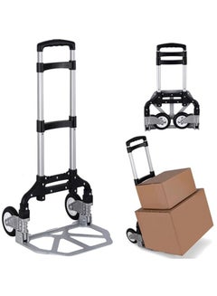 TAMTEK Folding Hand Truck Portable Foldable Dolly Cart Aluminum Dolly ...