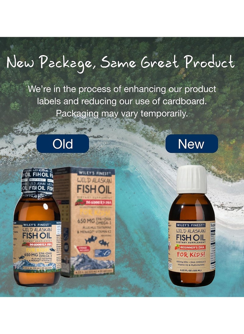 Buy Wiley's Finest Wild Alaskan Fish Oil Beginner's DHA 125ml Online ...