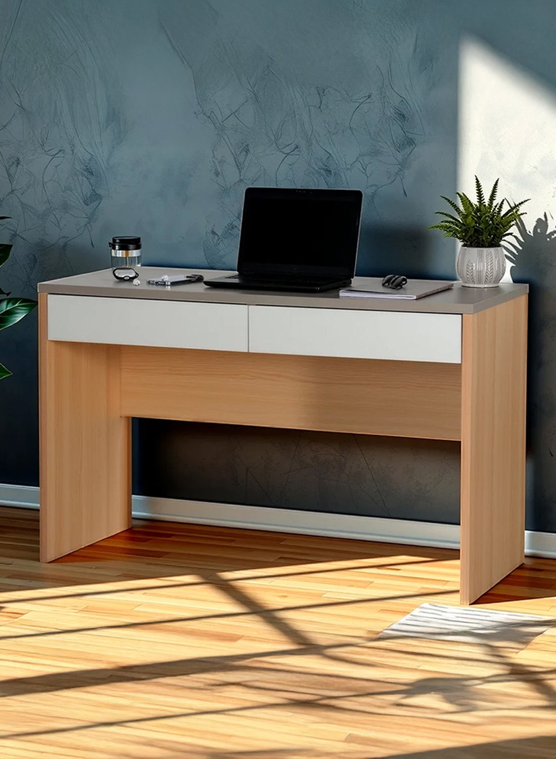 ROYALOAK Weston Study Desk | Engineered Wood | MDF | Melamine Finish ...