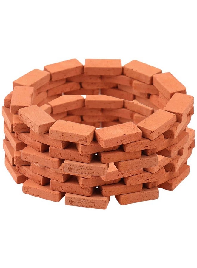 STOBOK 150Pcs Red Mini Bricks Miniature Bricks Doll House Garden ...