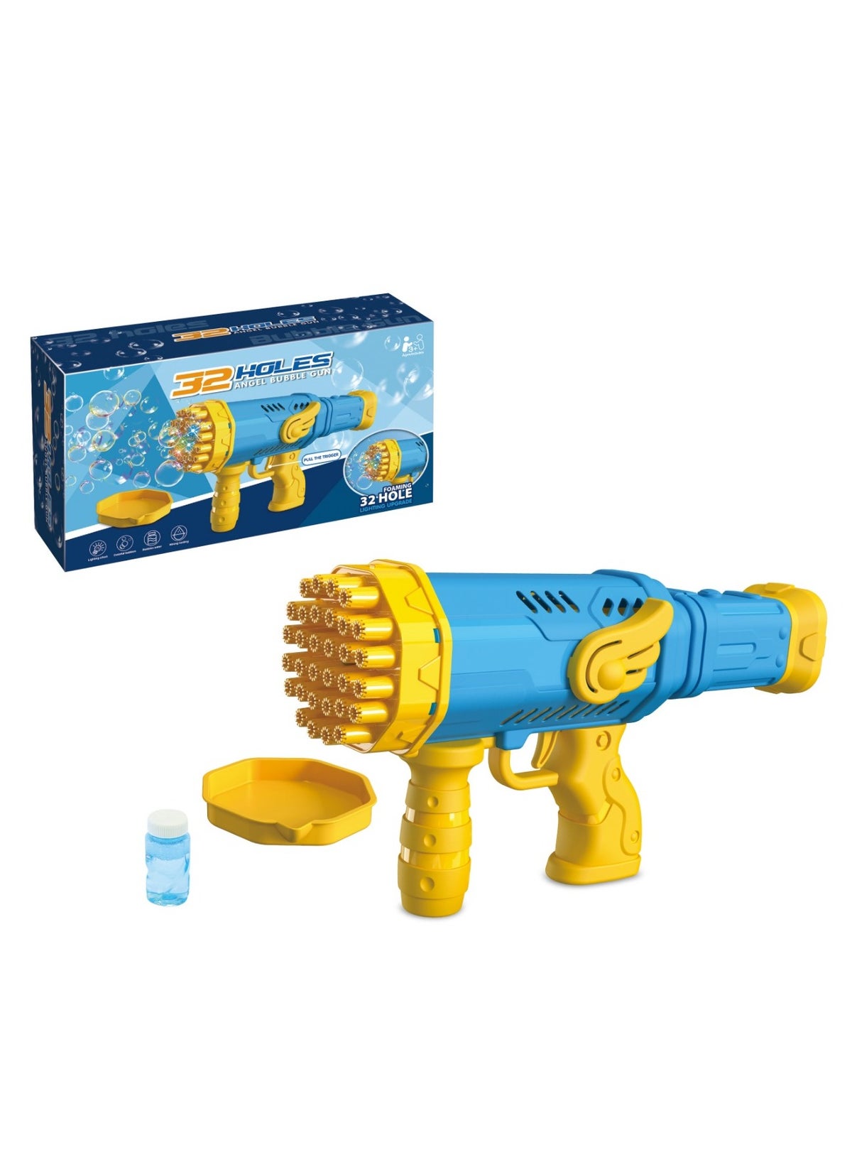 FULL JOY Bubble Gun for Kids 32HOLES , Blue | Best Price KSA | Riyadh ...