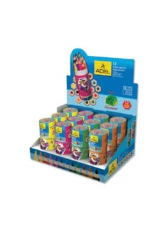 Adel Adel Jumbo Color Pencils, 12 Colors in Tube (Half Length) with ...