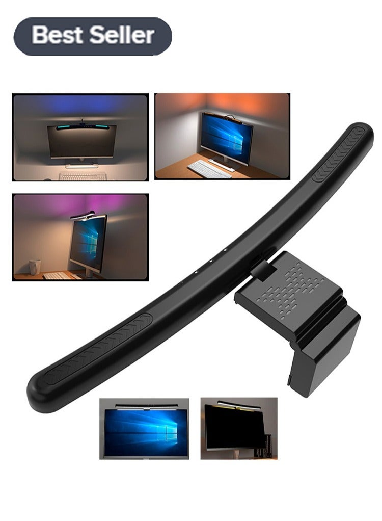 Meiyilan Curved Monitor Light Bar RGB Backlight, Eye-Care Dual Light ...