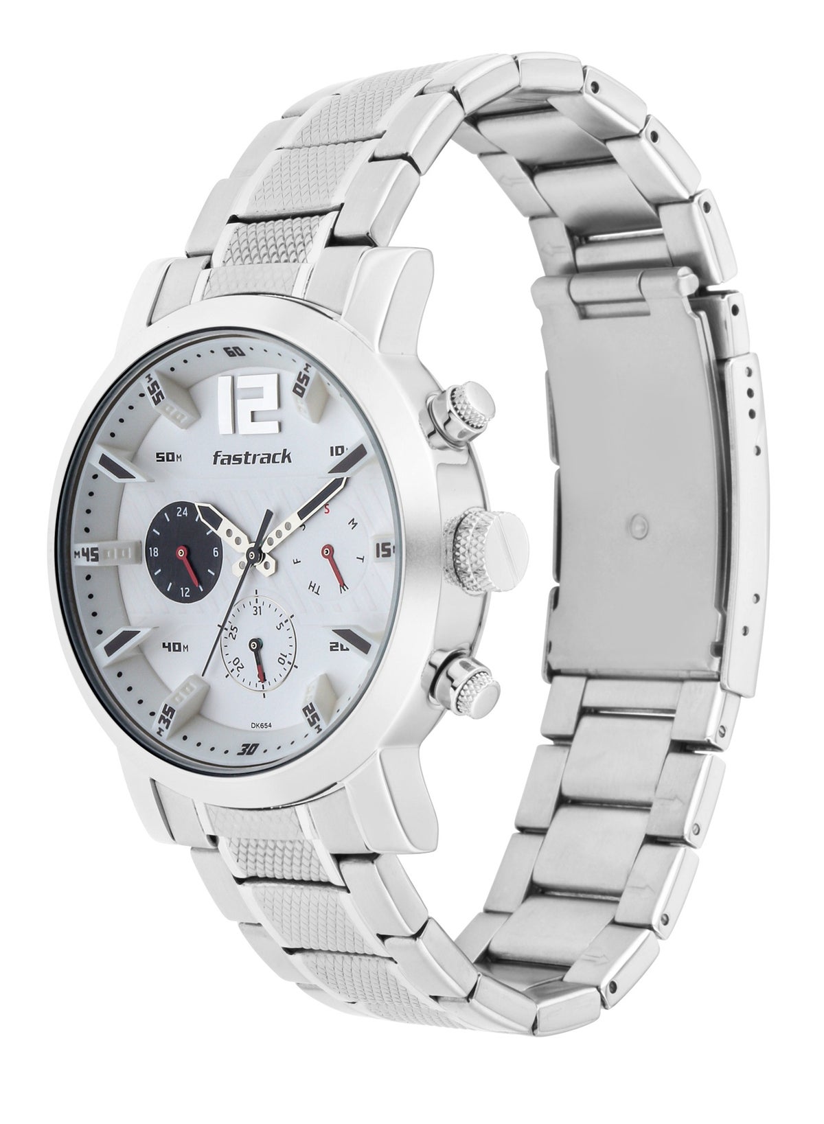 fastrack Fastrack Fastfit Quartz Multifunction White Dial Stainless ...