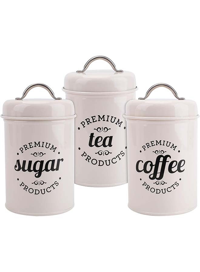 YIM-VIBEHAUS 3PCS Airtight kitchen Storage Containers with Lids, Coffee ...