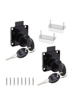 Excefore 2 Pack File Cabinet Locks 22mm Cylinder Length Desktop Lock ...