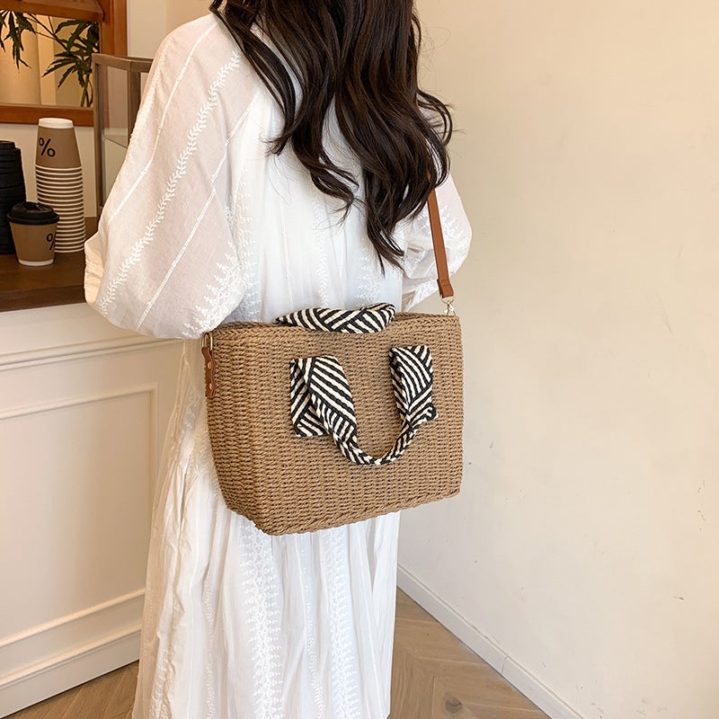 Generic 2025 Shoulder Handbag Straw Bag Tote Bag Seaside Vacation ...