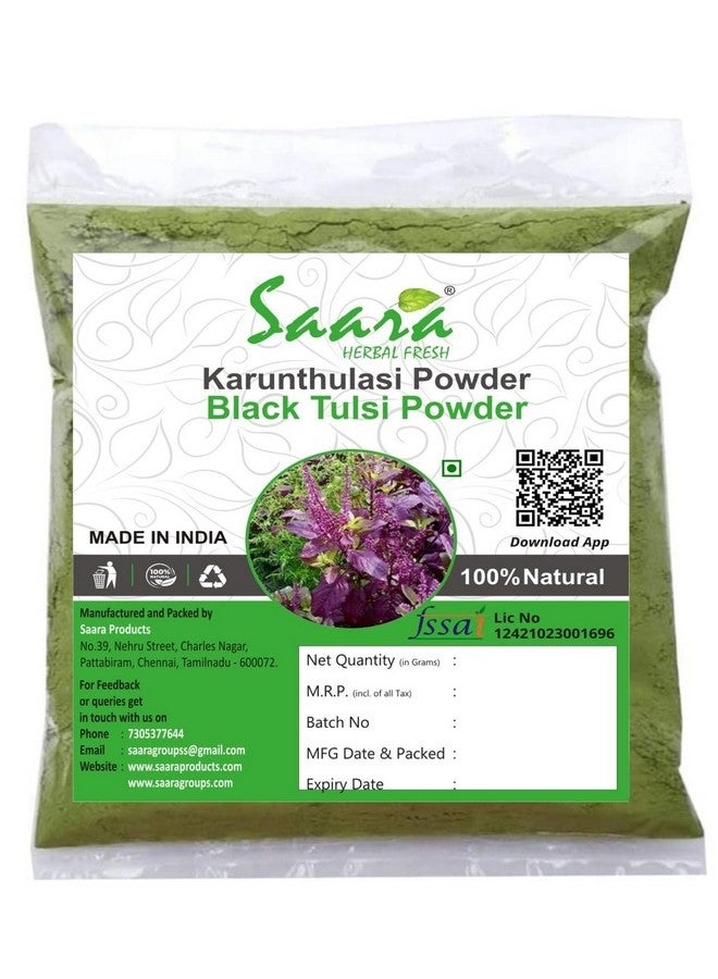 Saara Saara HERBAL FRESH Karunthulasi Powder, 800g, Black Tulsi Powder ...