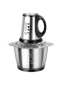 LAC LAICHY Electric Food Chopper, 2L with easy to carry handle Meat Grinder 2 Speed Food ...