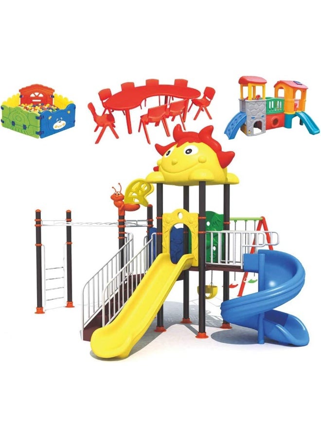 Rainbow Toys RBW TOYS Outdoor Games Set for Kids, Playset include Swing ...