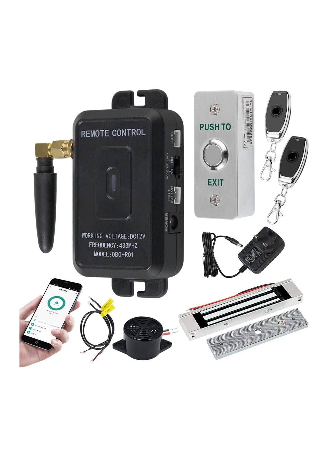 AGYMNX Smart Lock, Invisible Lock,Tuya WIFI APP Access Control System ...