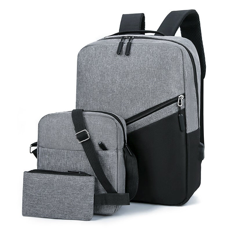 Generic Backpack Large Capacity Three-Piece New Men'S Backpack Casual ...