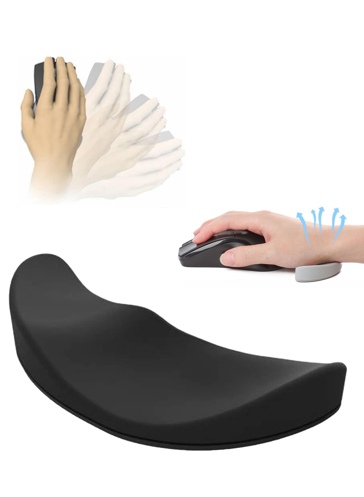 Sumkyle Gliding Palm Rest - Ergonomic Mouse Wrist Rest Support Pad ...