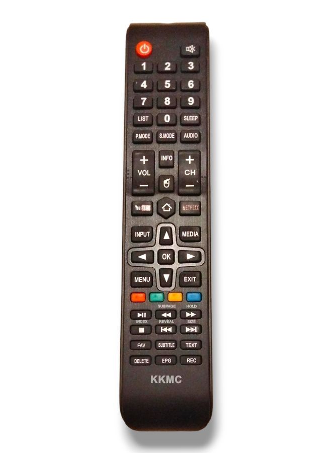 Zaboon KMC Smart TV LCD LED Remote | Replacement Remote Control For KMC Smart TV LCD LED Black ...