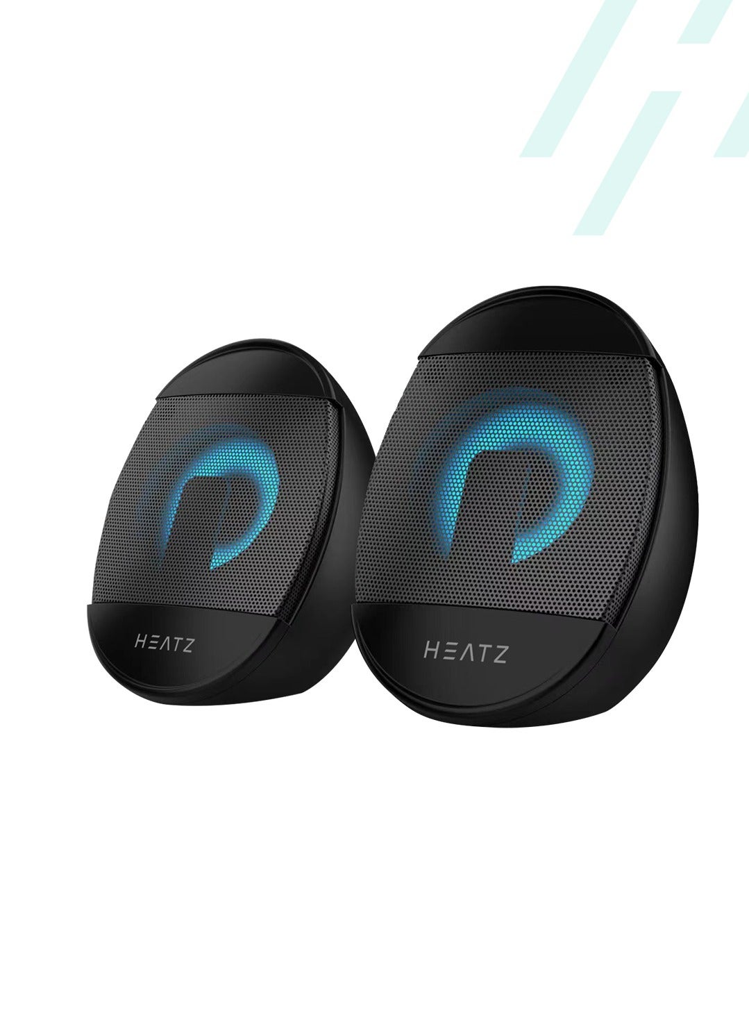 HEATZ Computer Speakers, 6W 3*2 PC Powered Speakers USB Speaker Monitor ...