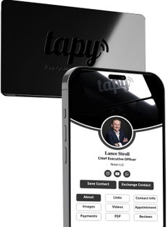 tapy Tapy NFC Digital Business Card Premium Silver metal Smart Card ...