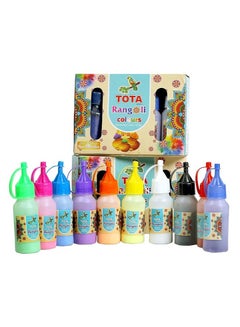 TOTA Rangoli Colour Powder Bottles Kolam Rangoli Powder for Floor ...