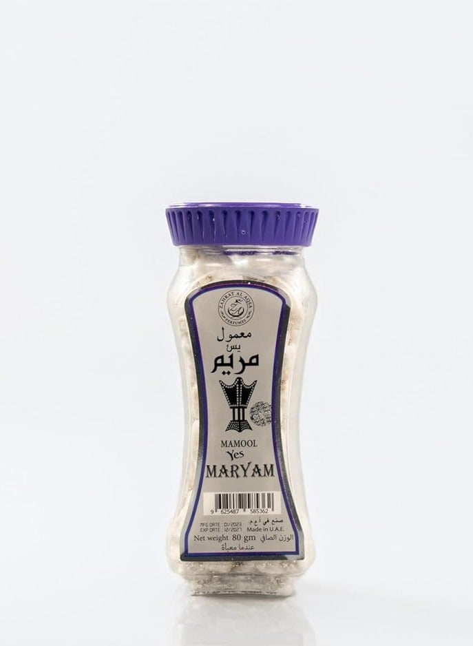 Zahrat Al Aqsa Mamool Yes Maryam Bakhoor 80g Oud, Musk, Amber And ...