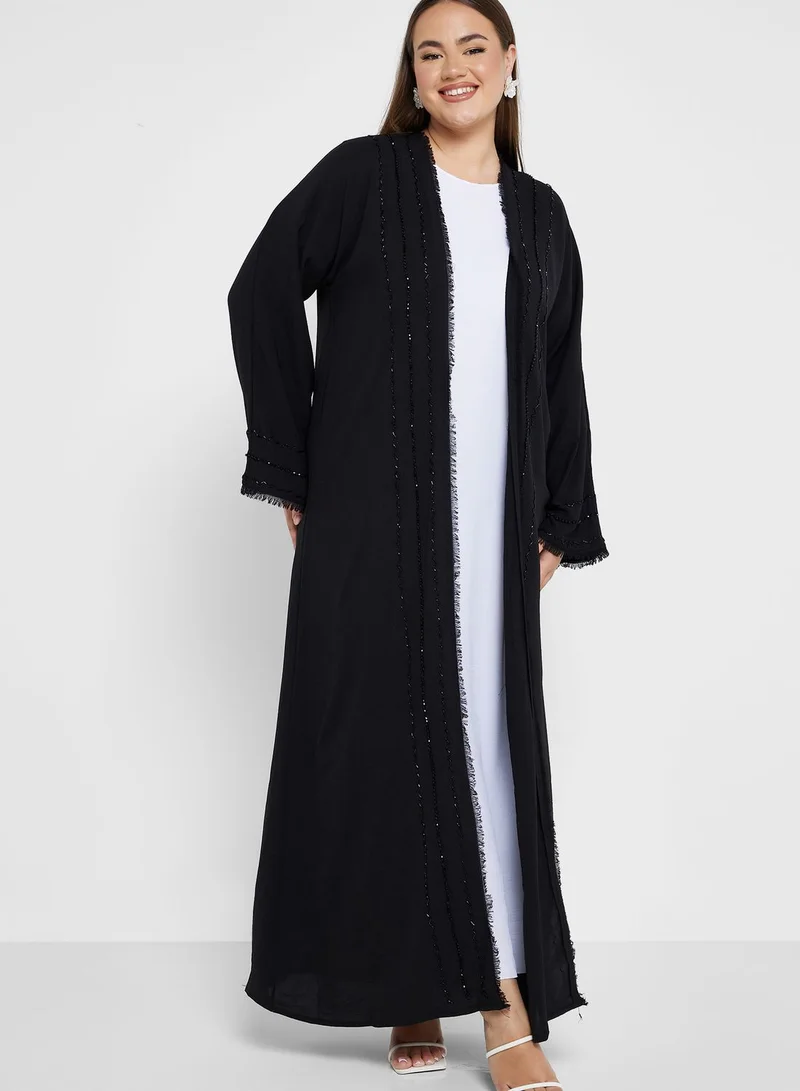 Khizana Embellished Detail Abaya With Inner & Sheila for Women | Best ...
