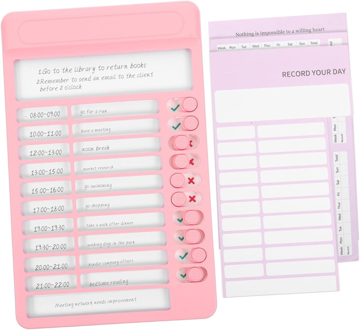 Amazon Brand - Umi Habit Tracker & Kids Chore Chart – Durable Plastic ...