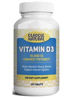 Oladole Natural Oladole Natural Vitamin D3 10,000 IU 120 Tablets ...